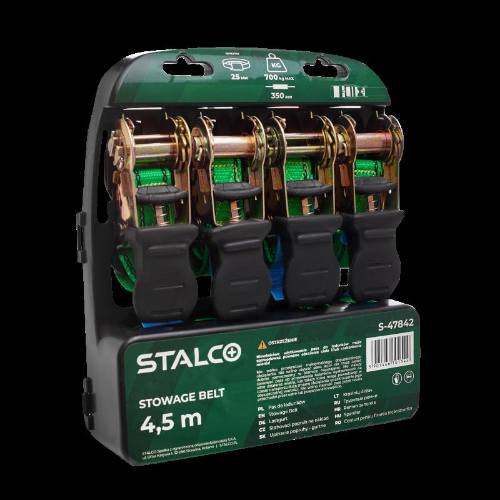 Stahovací popruh na náklady, 25 mm x 4,5 m 700 kg STALCO S-47842 | EURO ...
